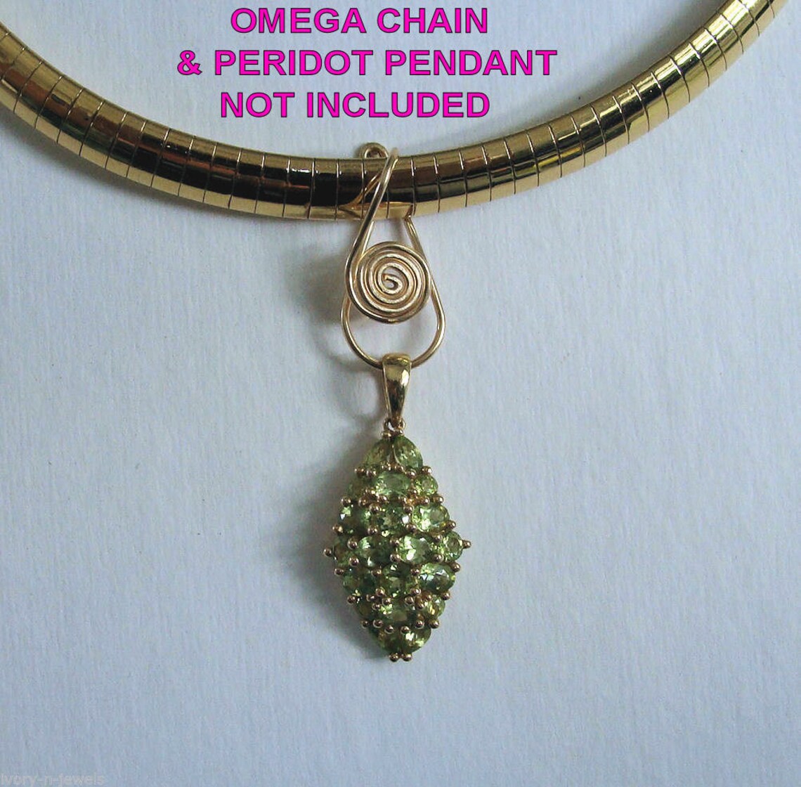 INTERCHANGEABLE Pendant SLIDE Converts Pendant 2 Slide Fits 10mm Omega ...