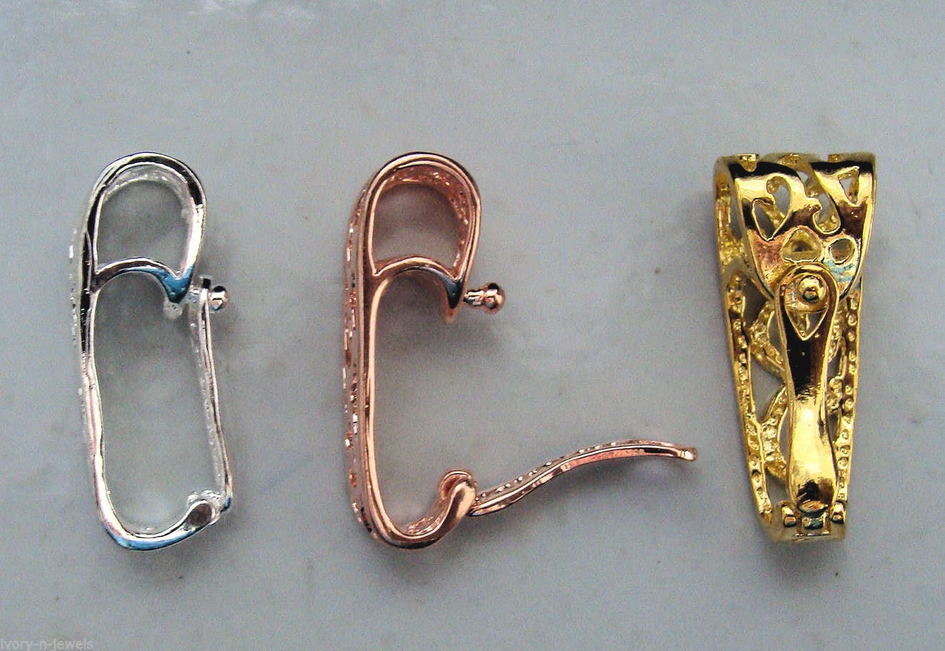 ONE or All 6 Colors INTERCHANGEABLE Slide Enhancer Donut Bails - Etsy