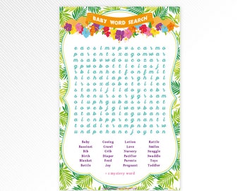 Tropical word search | Etsy