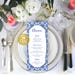 Mediterranean Wedding Menu Template, Editable 3.75x9 + 5x7 Menus ...