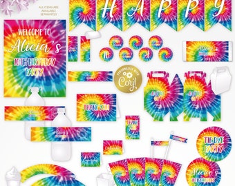 Tie Dye Birthday - Etsy