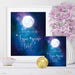Moon in Loving Memory Sign, Wedding Template, Stars Memorial Sign ...