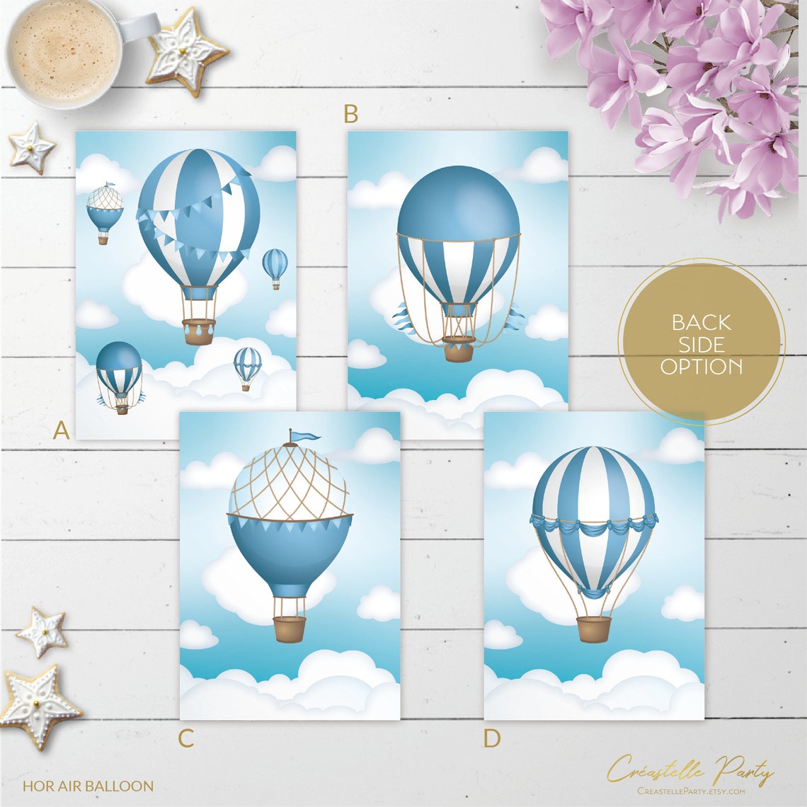 Hot Air Balloon Invitation Editable Up up & Away Birthday - Etsy