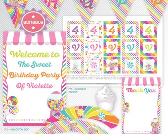 Candy Shop Printable - Etsy