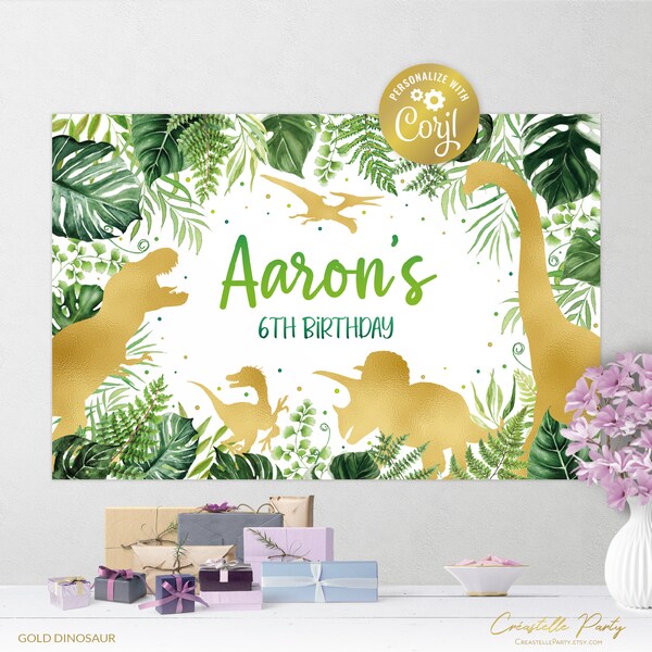 Dinosaur Backdrop - Etsy