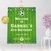 Soccer Field Welcome Sign, Green Football Party Editable Sign, Sport ...