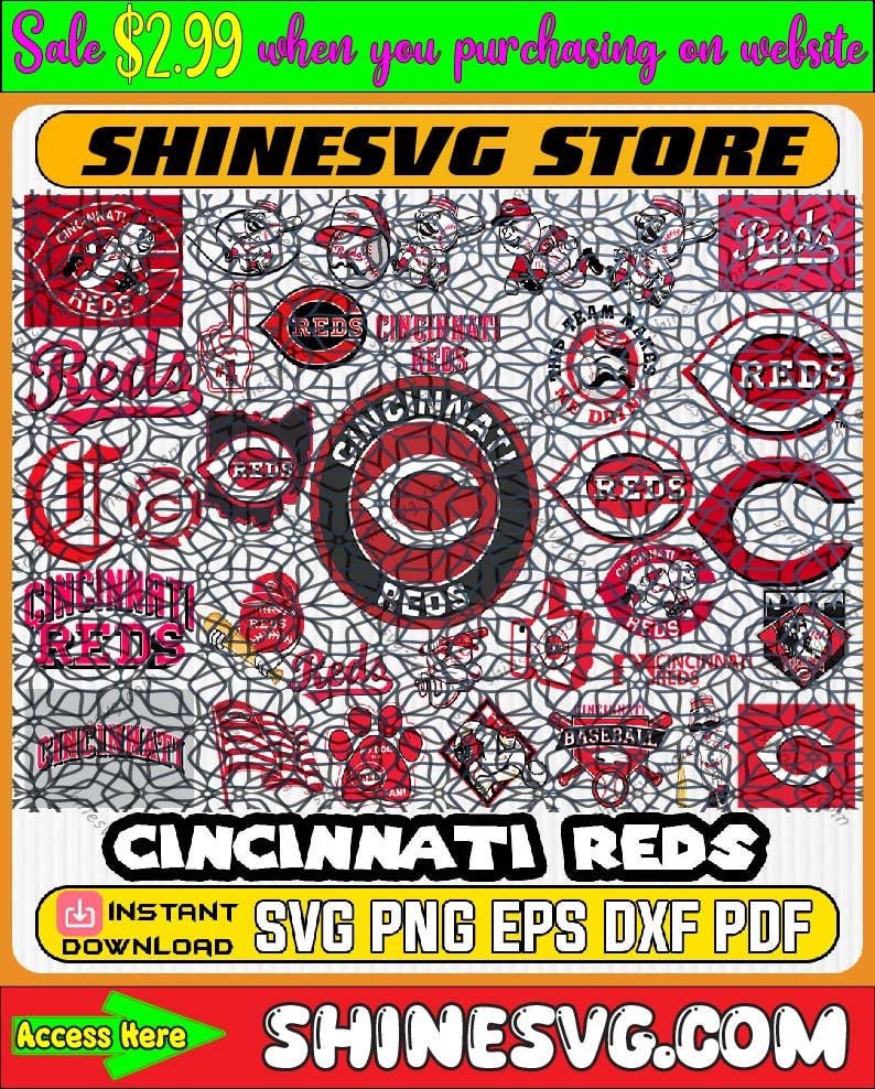 Cincinnati-reds Baseball Team Svg, Cincinnati-reds Svg, M L B Svg, MLB ...