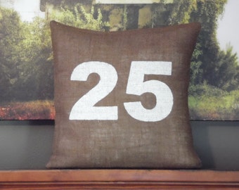 Number pillow | Etsy