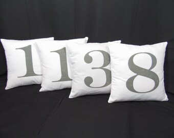 Number pillow | Etsy