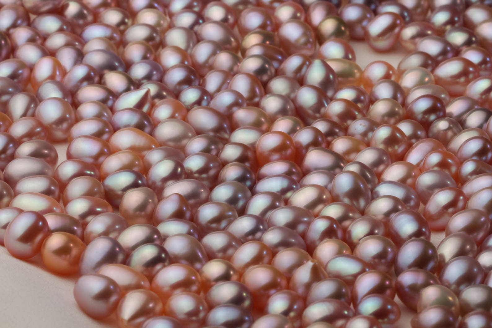 8-9.5mm Natural Color Rice/drop Fresh Water Cultured Pearl - Etsy