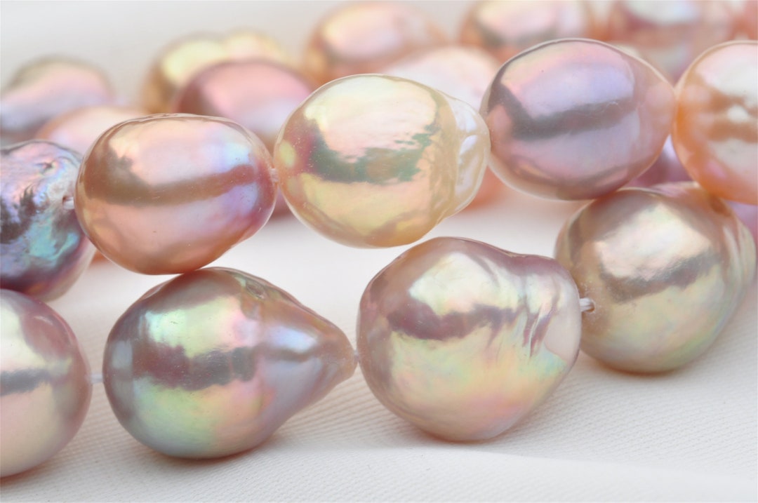 Nuclear Loose Pearl Strand With Natural Metallic Color,baroque Pearl ...