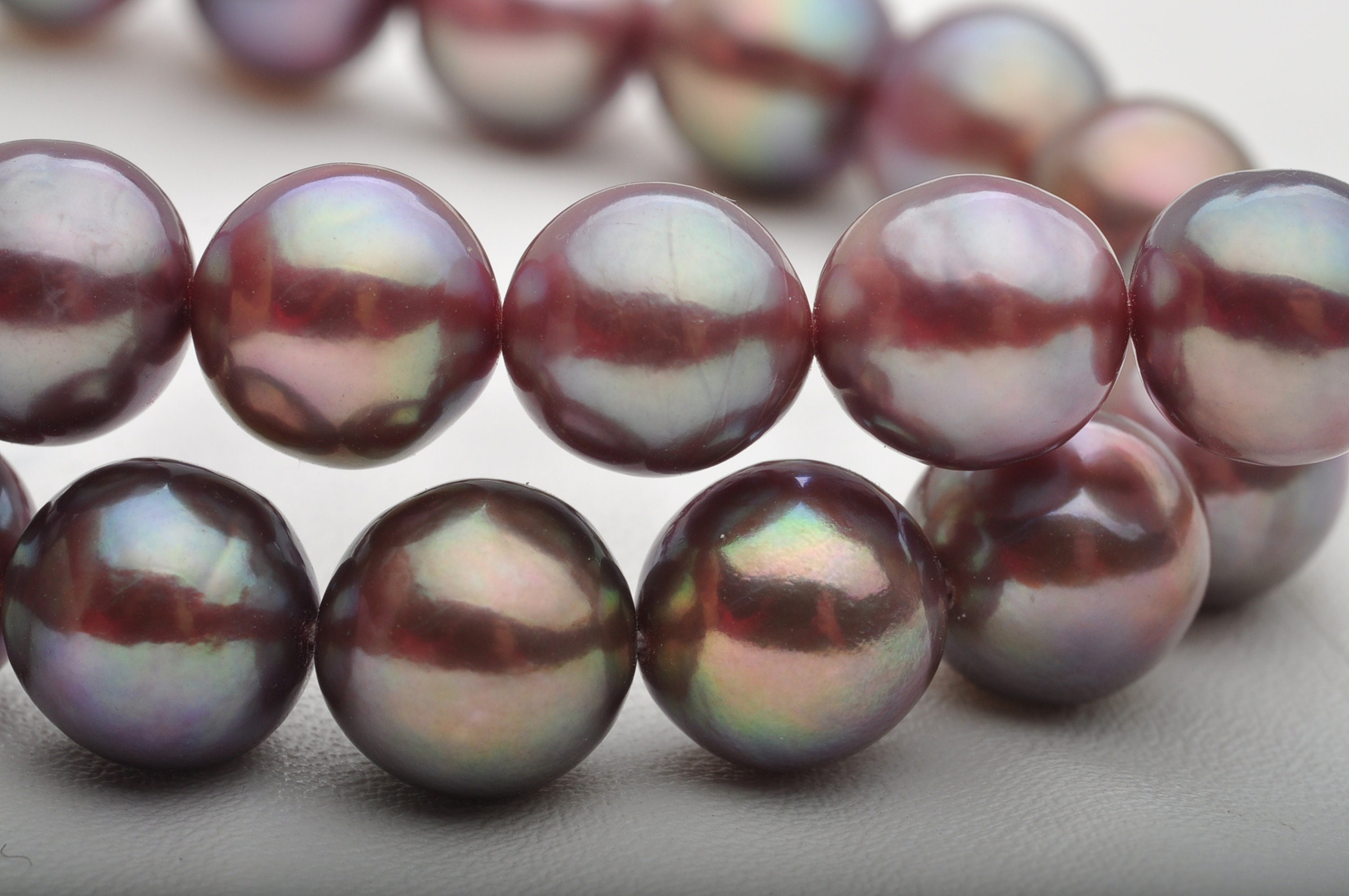 Natural Purple Edison Pearl Necklace Strandklm001 - Etsy
