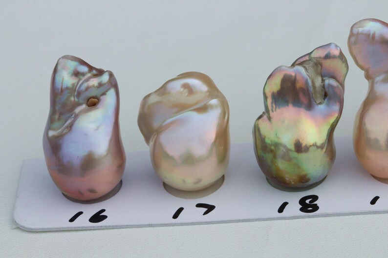 Natural Color Fireball/flameball Pearl With Metallic Overtone - Etsy