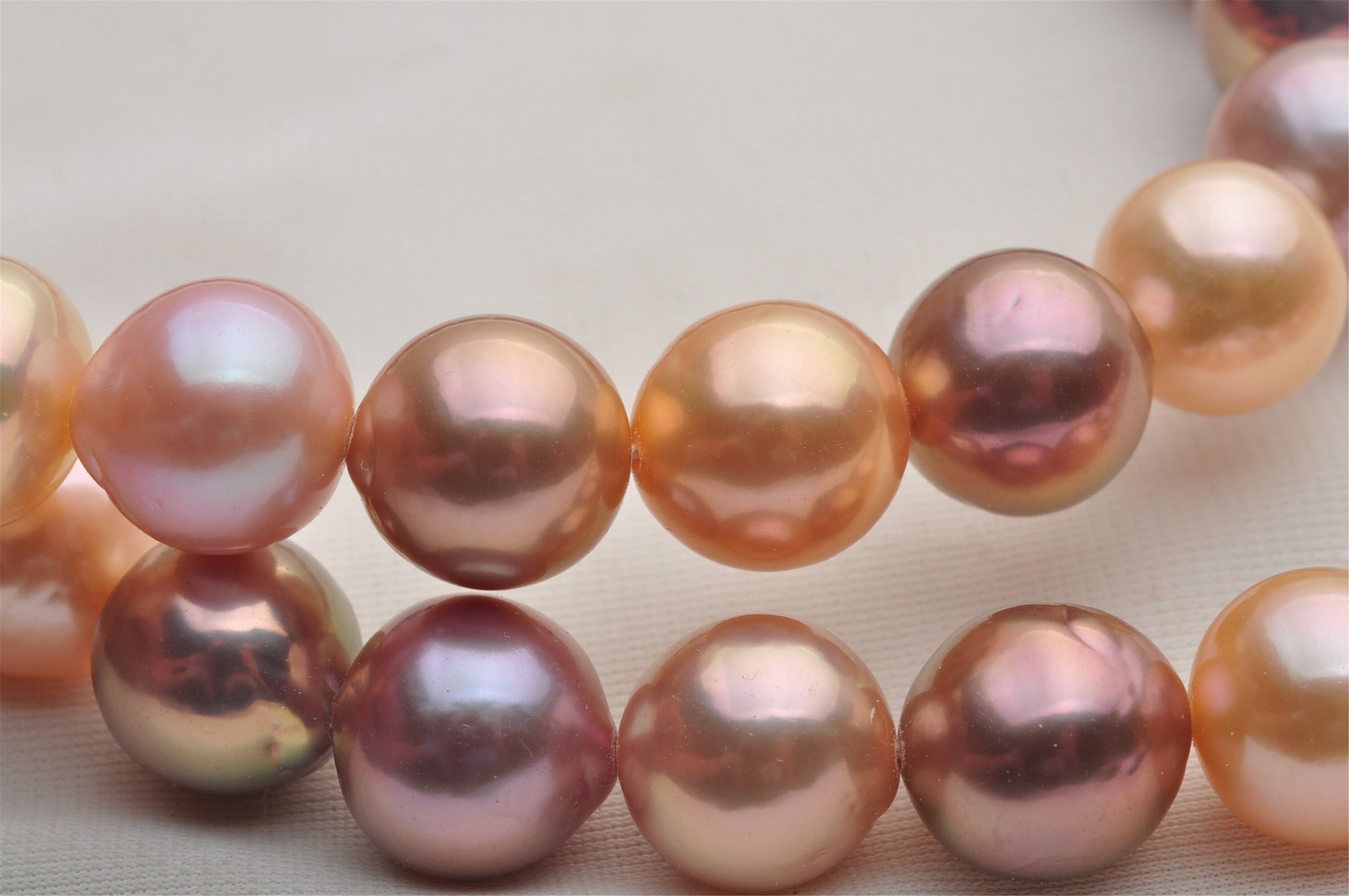 Natural Multi-color Edison Pearl Strand with Metallic | Etsy