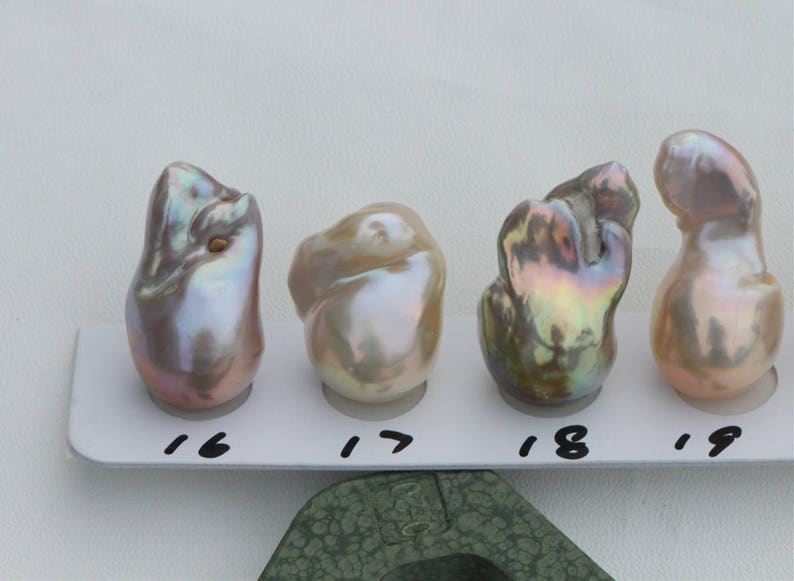 Natural Color Fireball/flameball Pearl With Metallic Overtone - Etsy