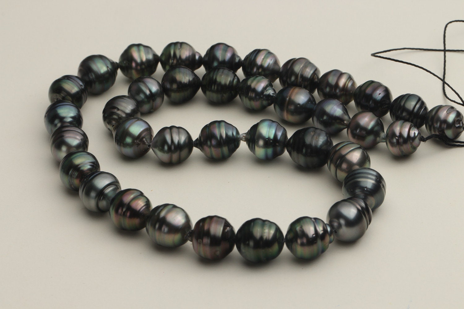 85 105mm Natural Peacock Black Tahitian Pearl Necklace Etsy