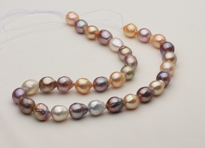 9-12mm Baroque Pearl Strandmixed Color Pearl | Etsy
