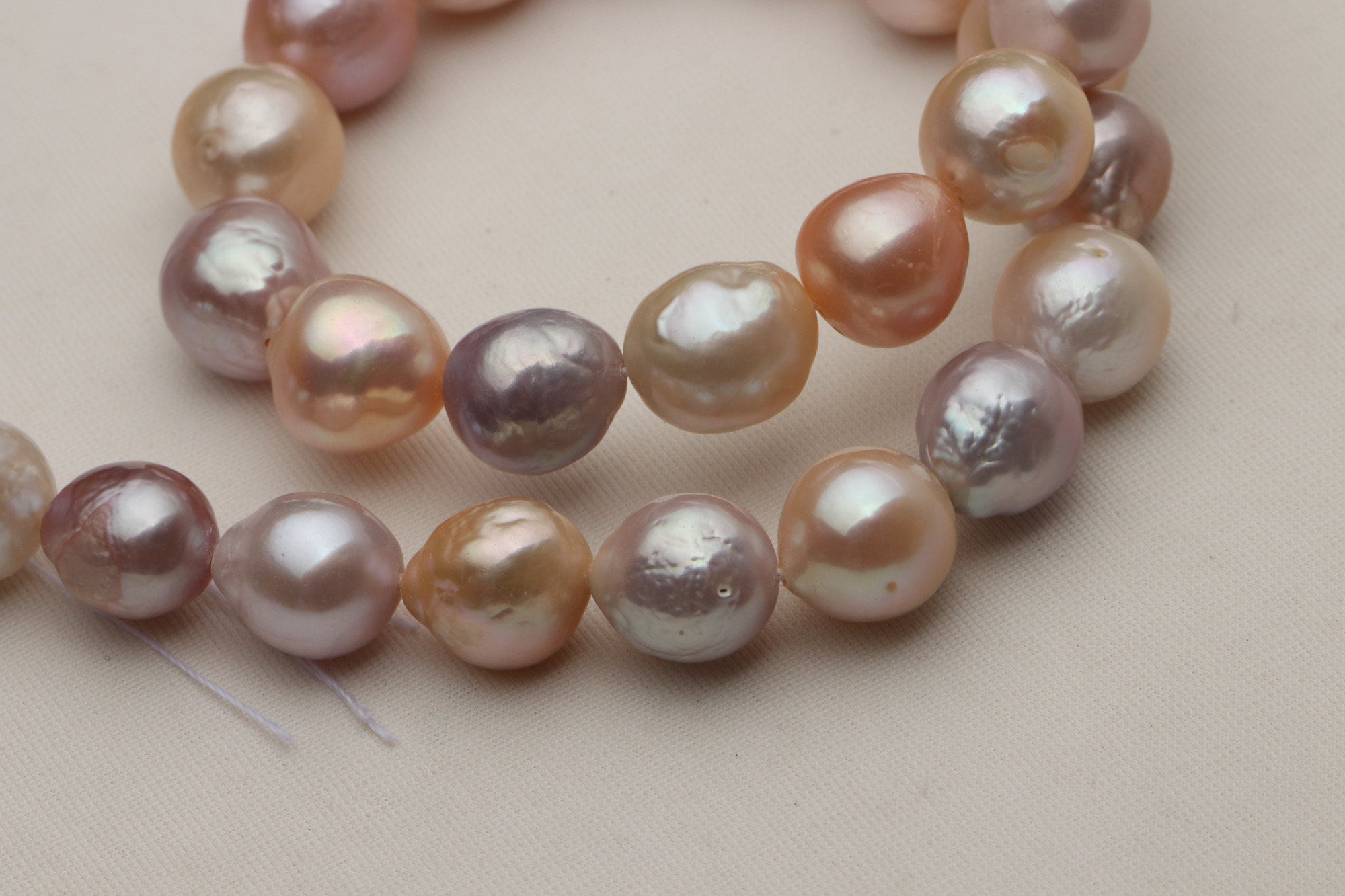 Collar de perla multicolor de 8-12 mm perlas barrocas perlas | Etsy