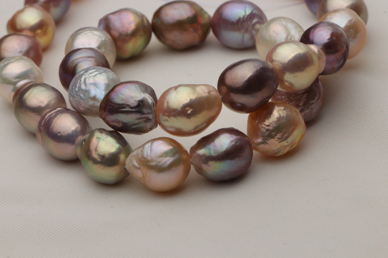 9-12mm Baroque Pearl Strandmixed Color Pearl | Etsy