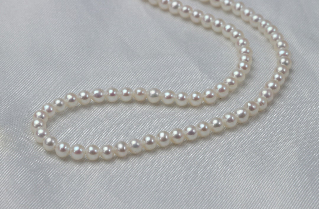 3.5-4mm Small Fresh Water Pearl Strand, Tiny Round Pearl Strand,natural ...