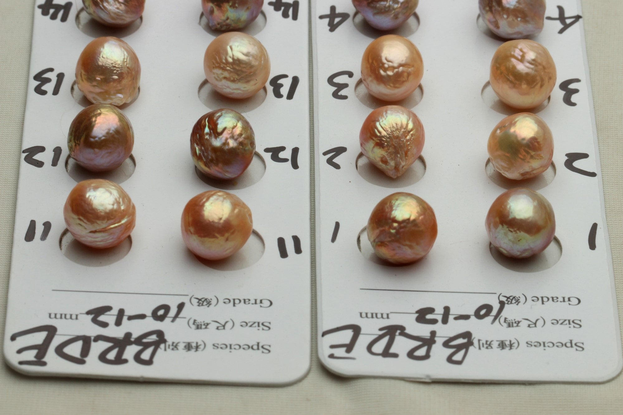 10-12mm Metallic Color Pearl Pair,circle Nuclear Pearl Pearl,fresh ...