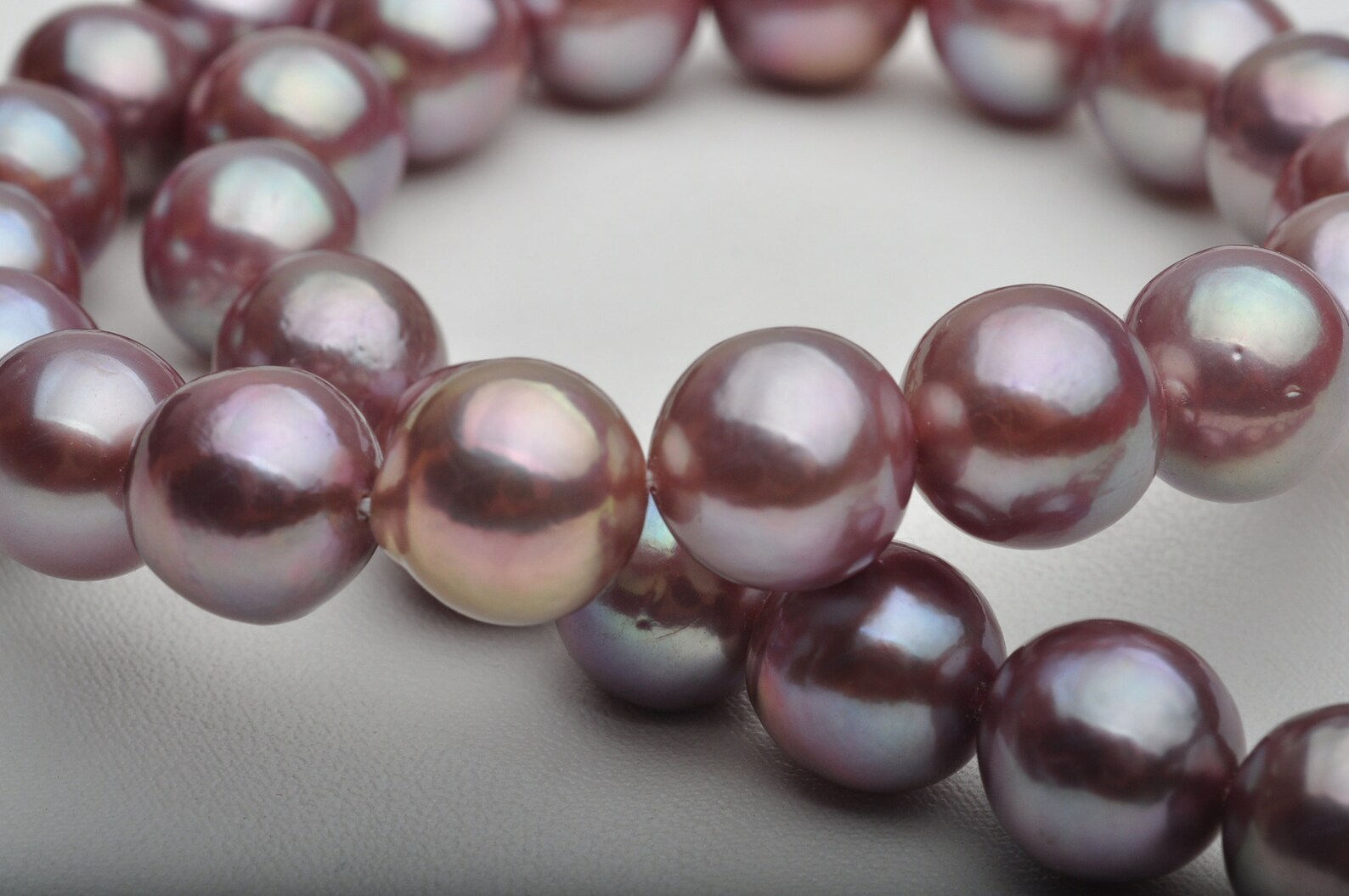 Natural Purple Freshwater Nuclear Pearl Strand Purple Pearl - Etsy Denmark
