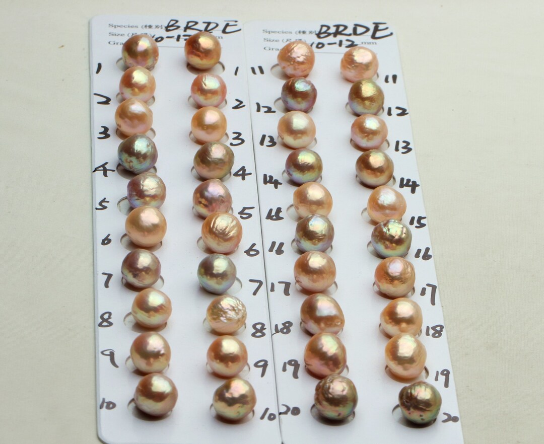 10-12mm Metallic Color Pearl Pair,circle Nuclear Pearl Pearl,fresh ...