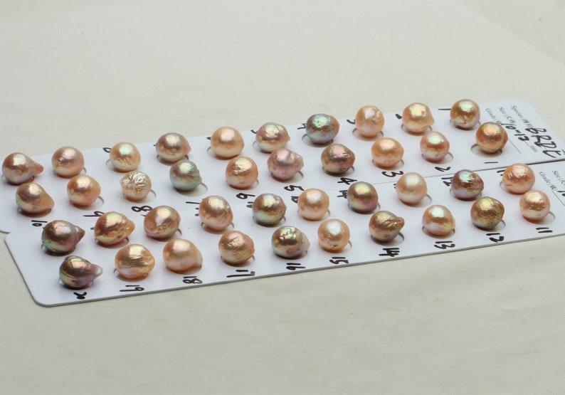 10-12mm Metallic Color Pearl Pair,circle Nuclear Pearl Pearl,fresh ...