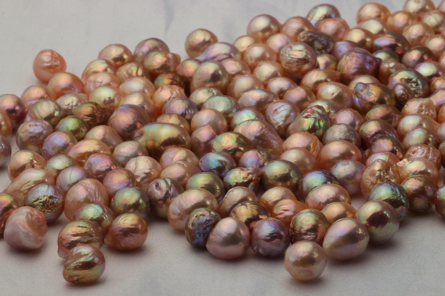 9.5-15mm Large Rainbow Color Edison Pearl, Large Metallic Candy Color ...