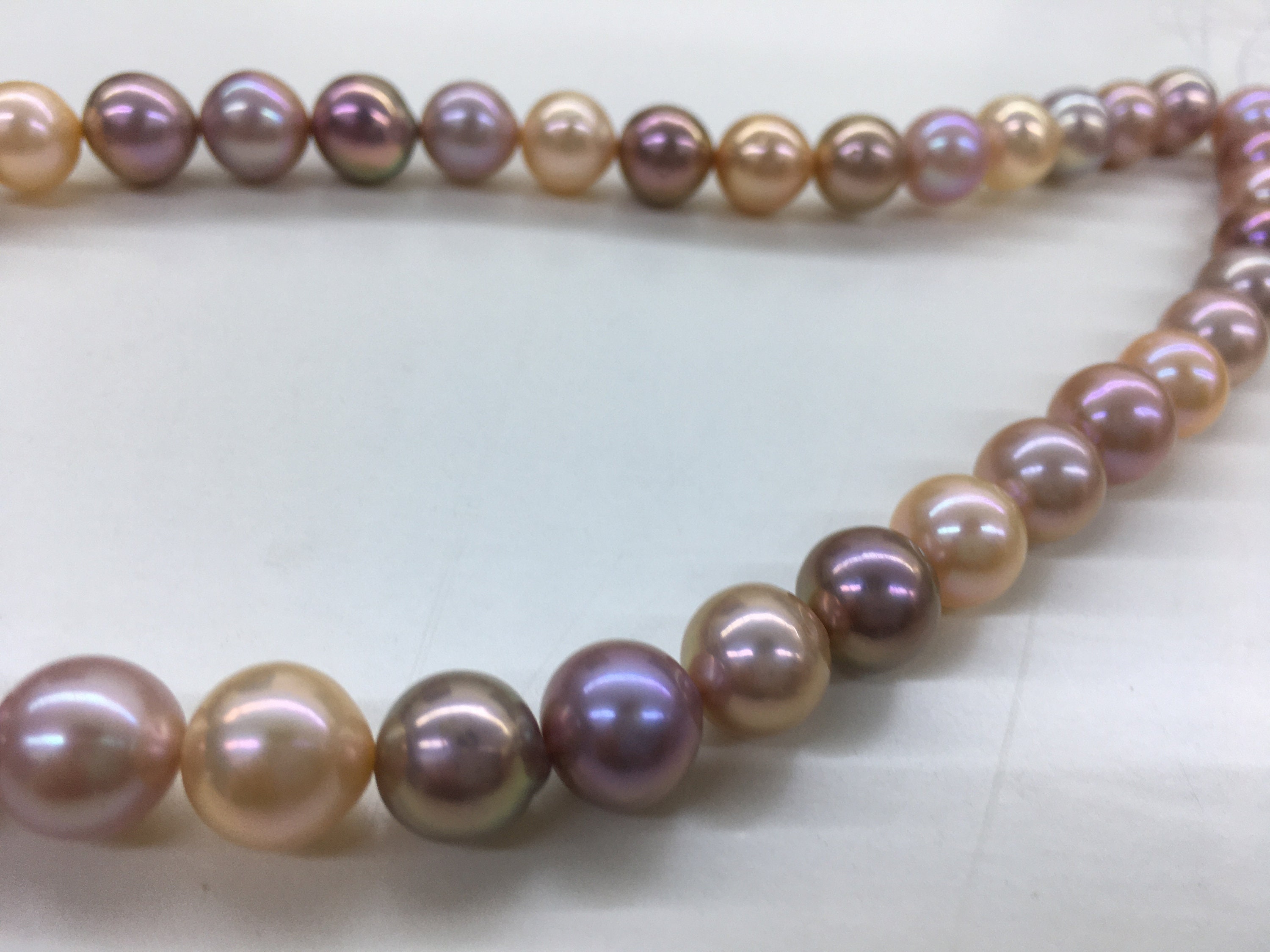 Natural Multi-color Edison Pearl Strand with Metallic | Etsy