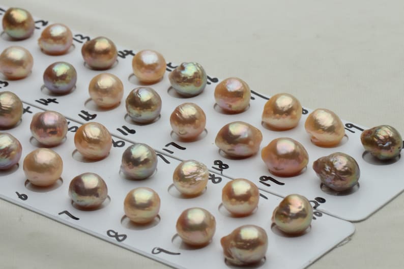 10-12mm Metallic Color Pearl Pair,circle Nuclear Pearl Pearl,fresh ...