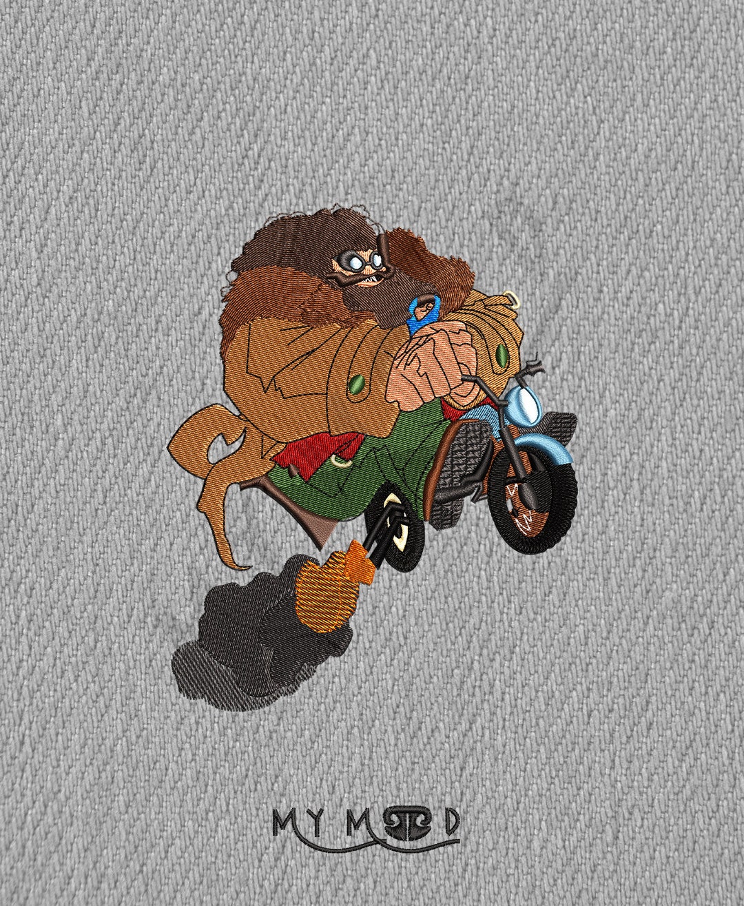 Wizard Giant Motorcycle Digitize Digital Machine Embroidery Design ...