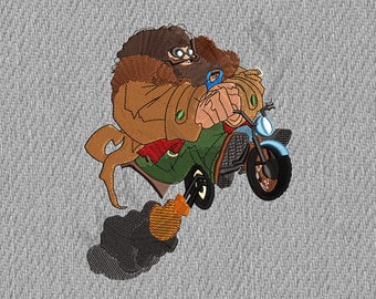 Motorbike Digitize Digital Machine Embroidery Design Pattern Instant ...