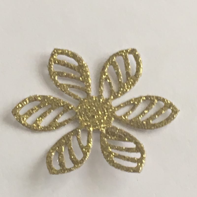 Gold Flowers Die Cut - Etsy UK