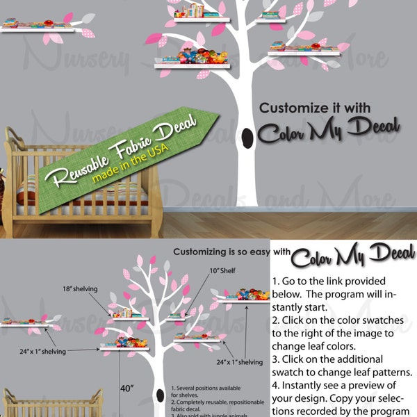 Shelf Tree Decal - Etsy