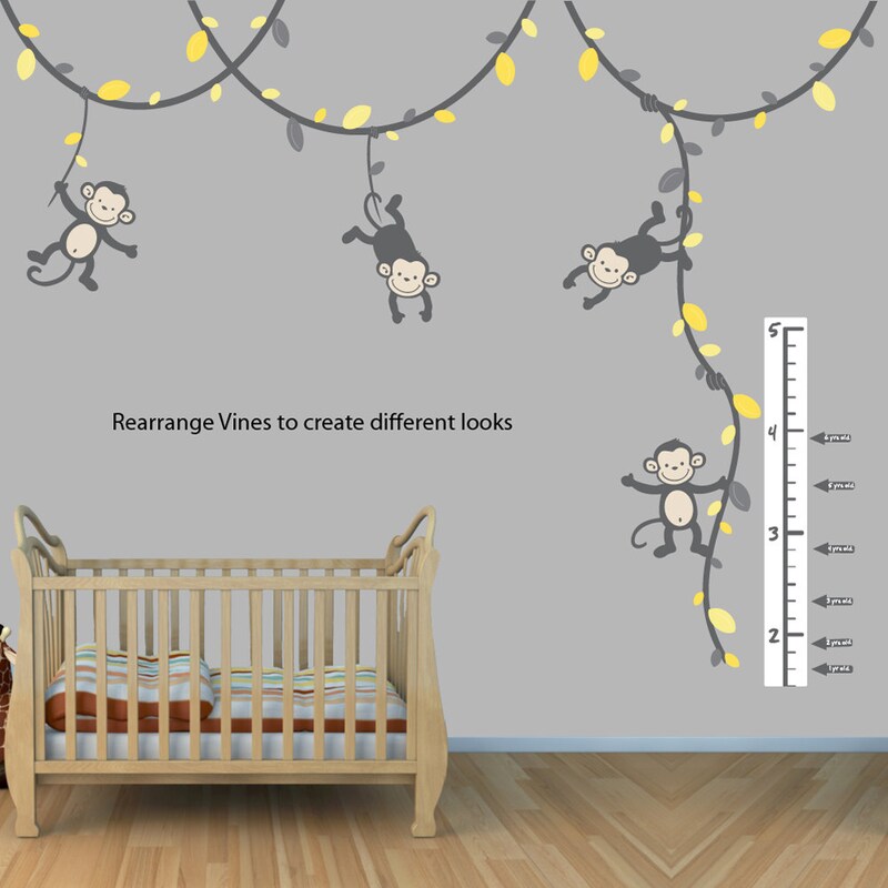 Monkey Vine Decal - Etsy