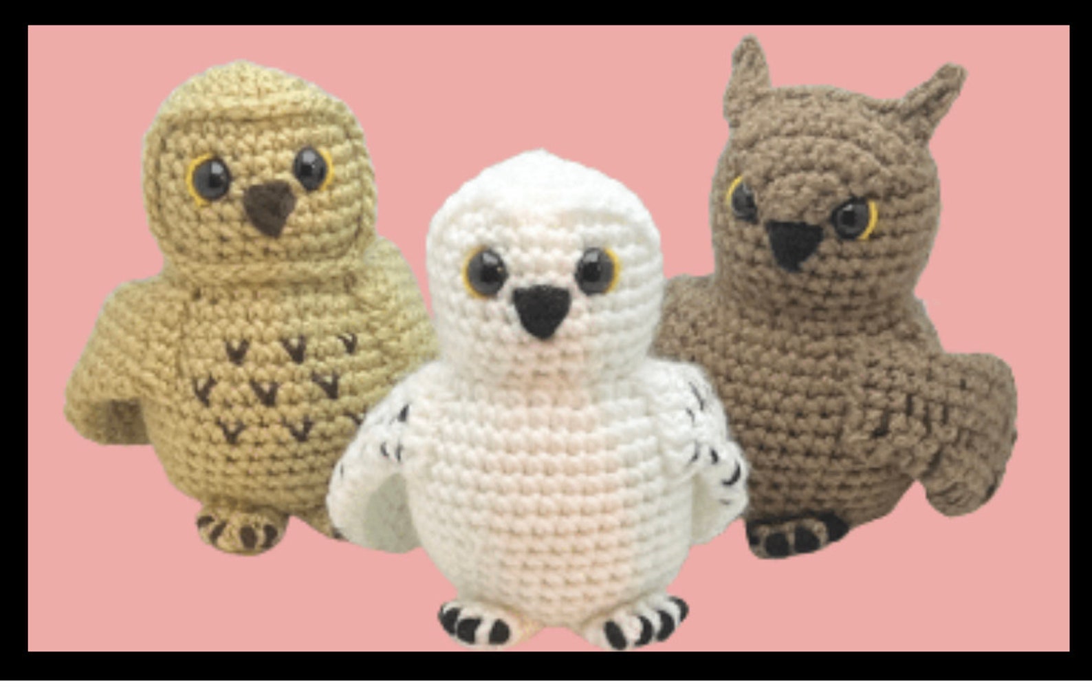 3-in-1 Owl Pattern Snowy Owl Crochet Pattern Horned Owl - Etsy