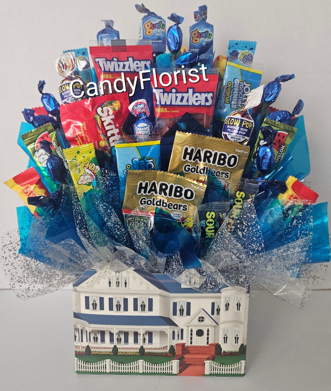 New Home Candy Bouquet, Welcome, Realtor Client Gift Basket - Etsy