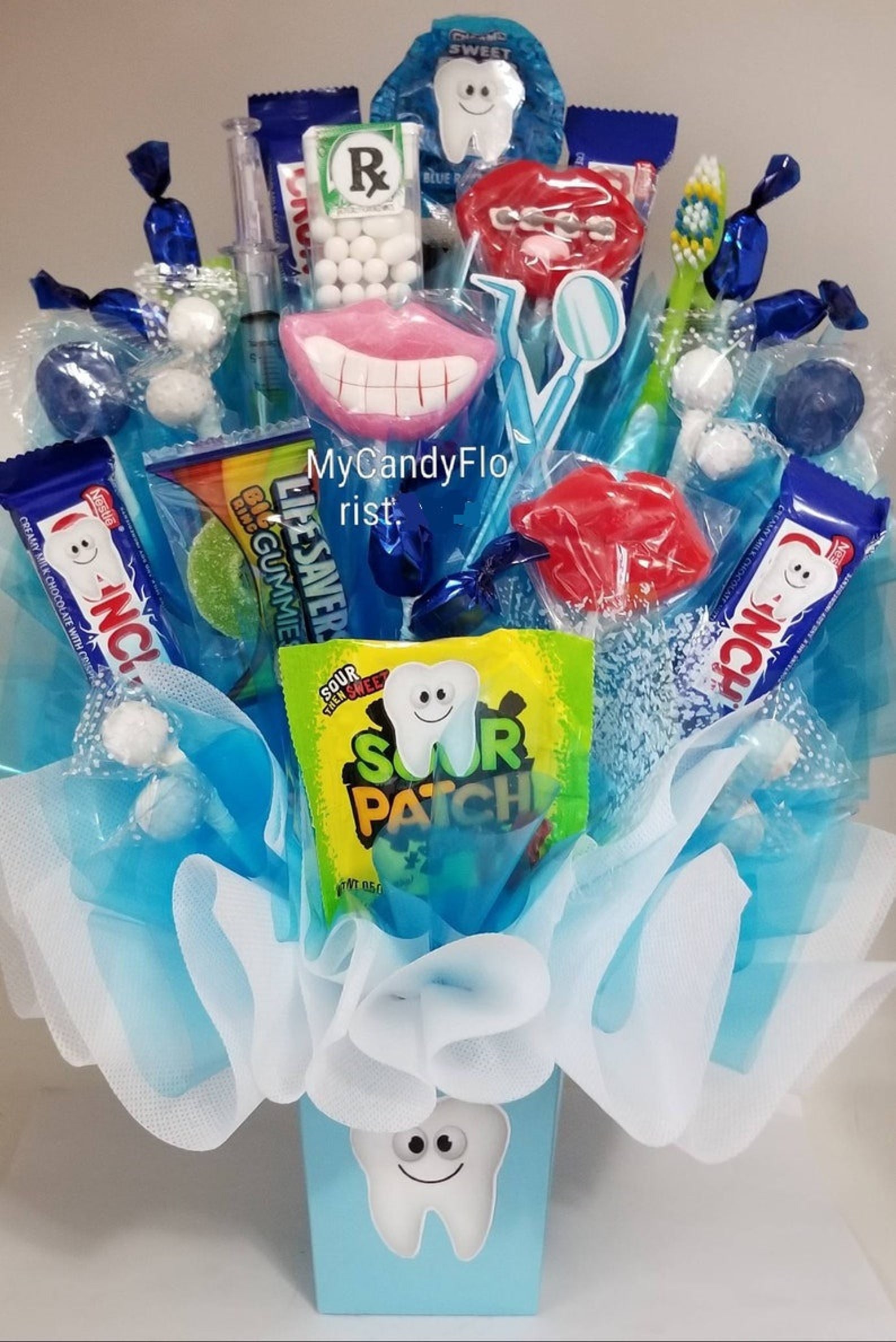 Dental Candy Bouquet - Dentist, Hygienist, Staff Gift Basket - Etsy