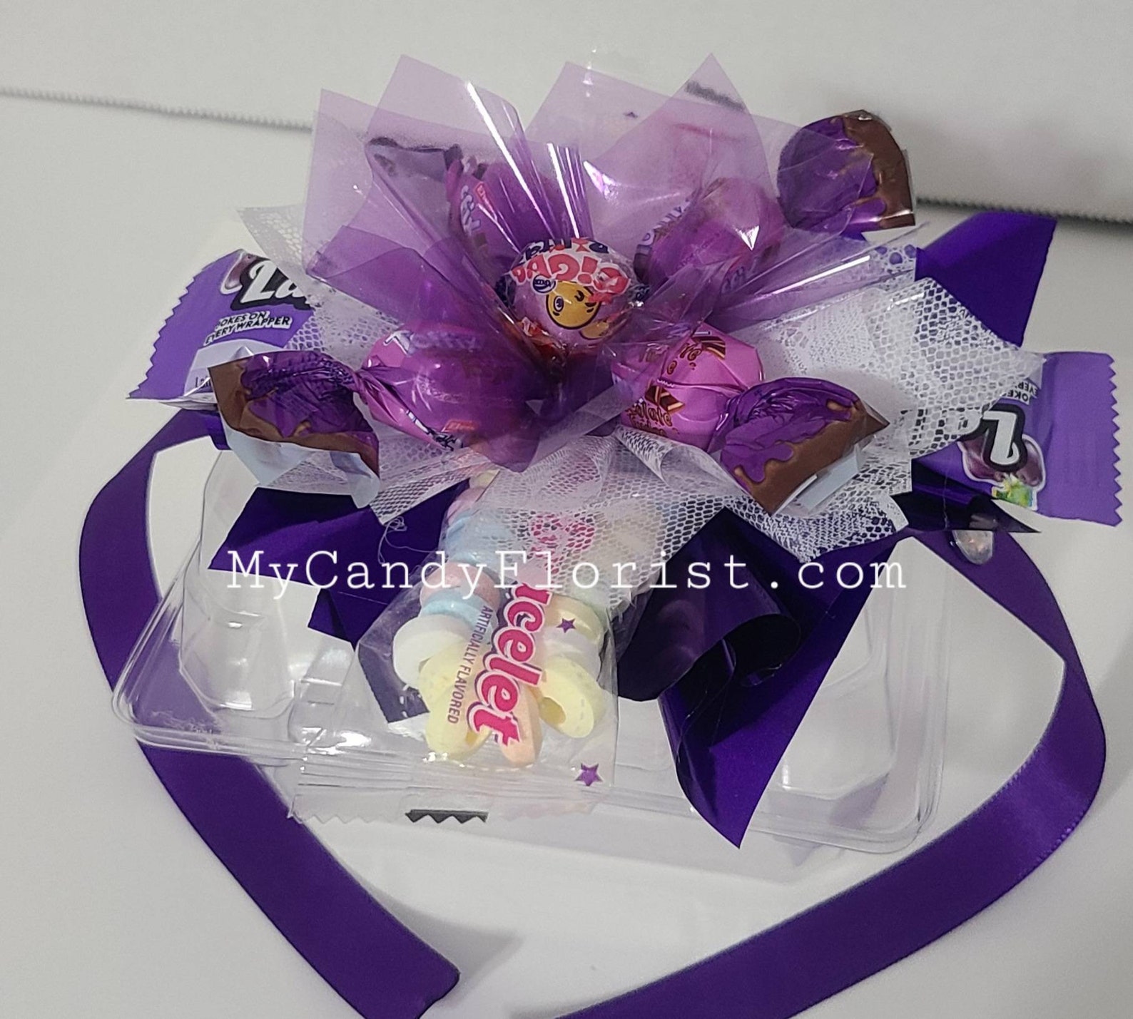 CANDY Wrist CORSAGE - Custom Tiny Candy Bouquet - Dance, Grad, Birthday ...