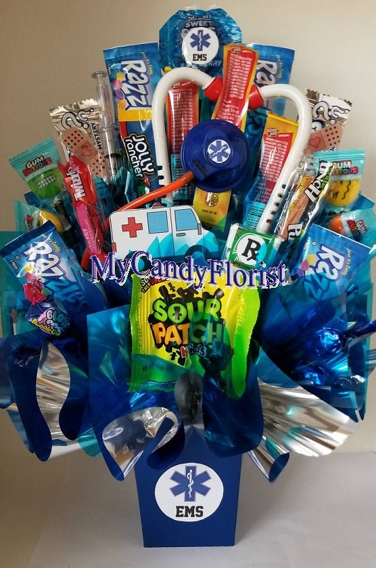 PARAMEDIC EMT EMS Candy Bouquet Perfect Gift of | Etsy