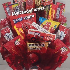 FIRE FIGHTER Candy Bouquet Perfect for your Hero Great for | Etsy