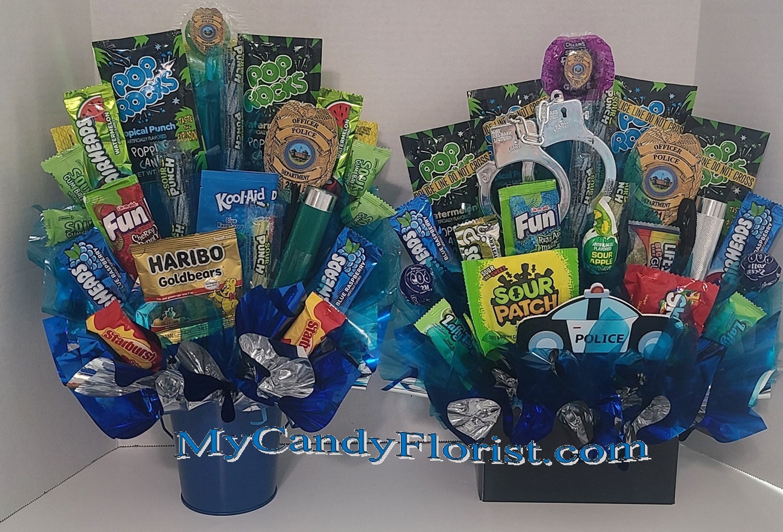 POLICE OFFICER Candy Bouquet Thank You Hero's Birthday | Etsy