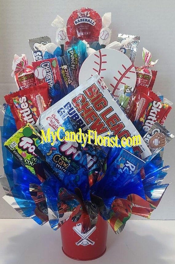 Baseball Candy Bouquets