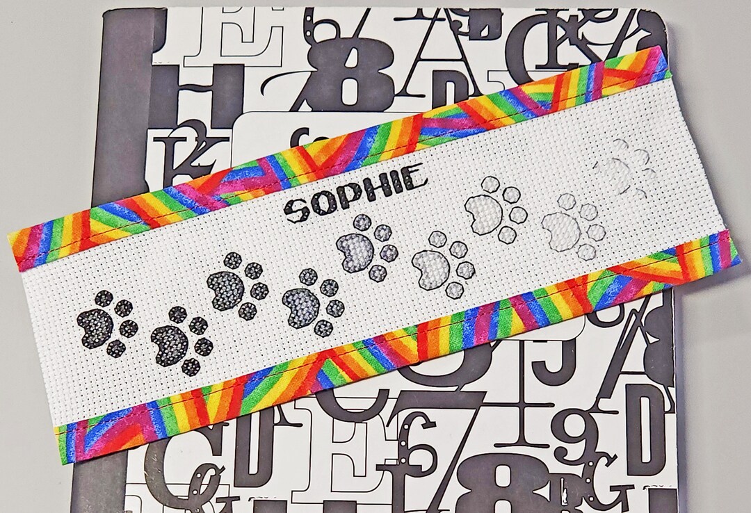 RIP Paws Cross Stitch Pattern Pet Memorial Rainbow Bridge Digital PDF ...