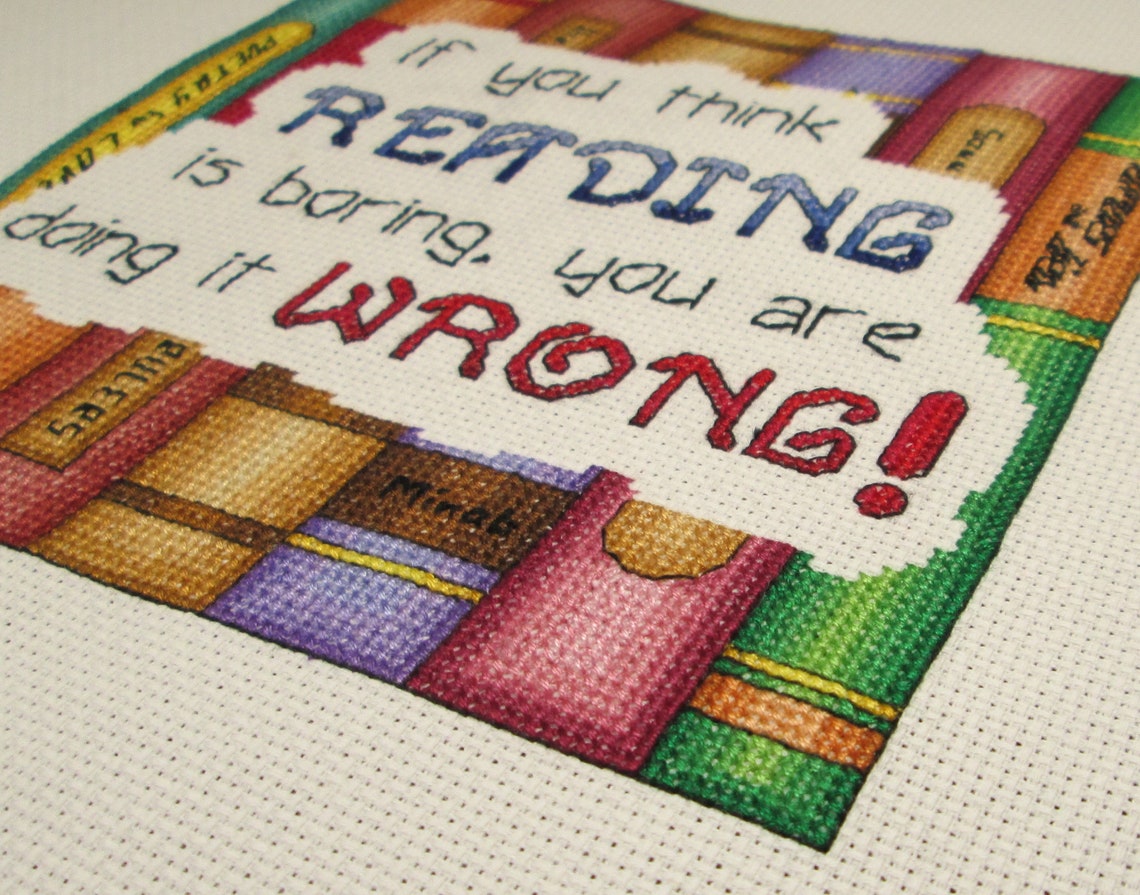 Cross Stitch Pattern Reading Cross Stitch Books Cross - Etsy