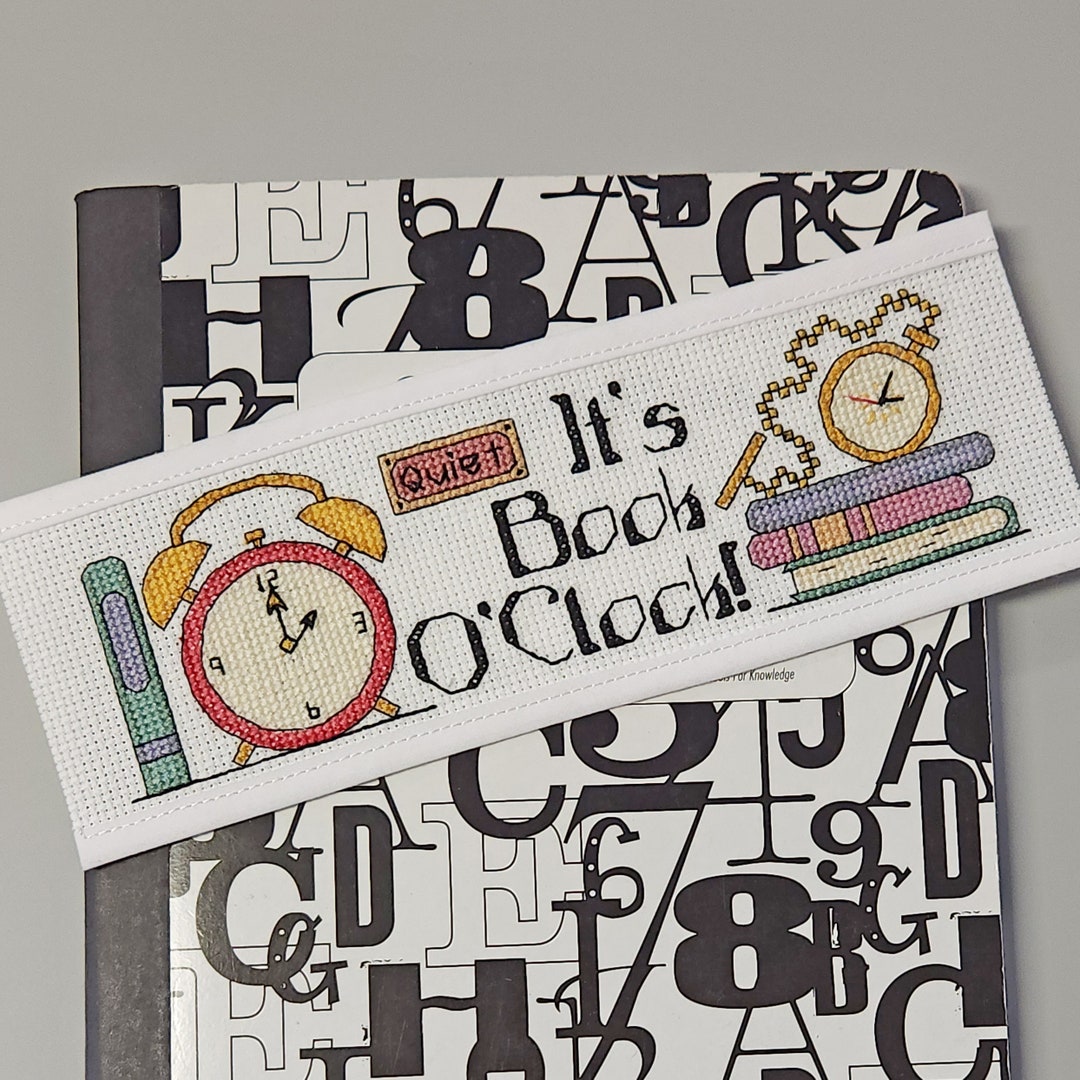 Book O'clock Cross Stitch Pattern - Digital Download PDF Pattern - Etsy