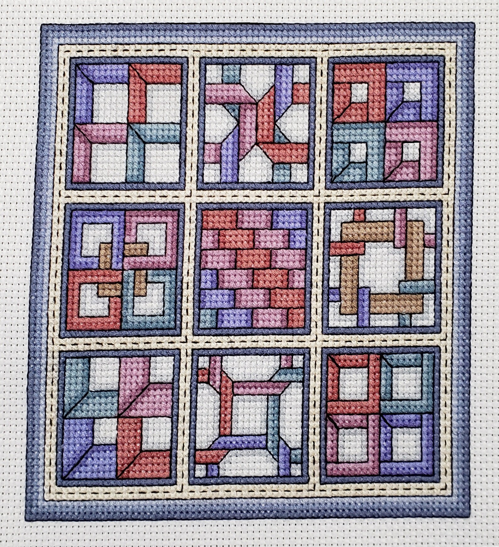 Quilt Blocks 12 Cubicle Quilt Cross Stitch Pattern for Craft - Etsy