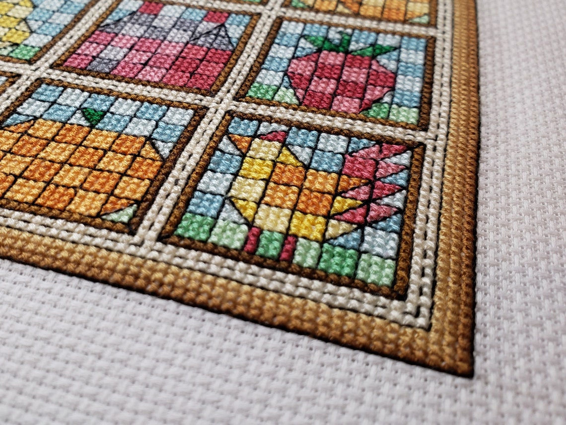 Cross Stitch Pattern of Quilt Blocks Farm Yard Quilt Cross - Etsy