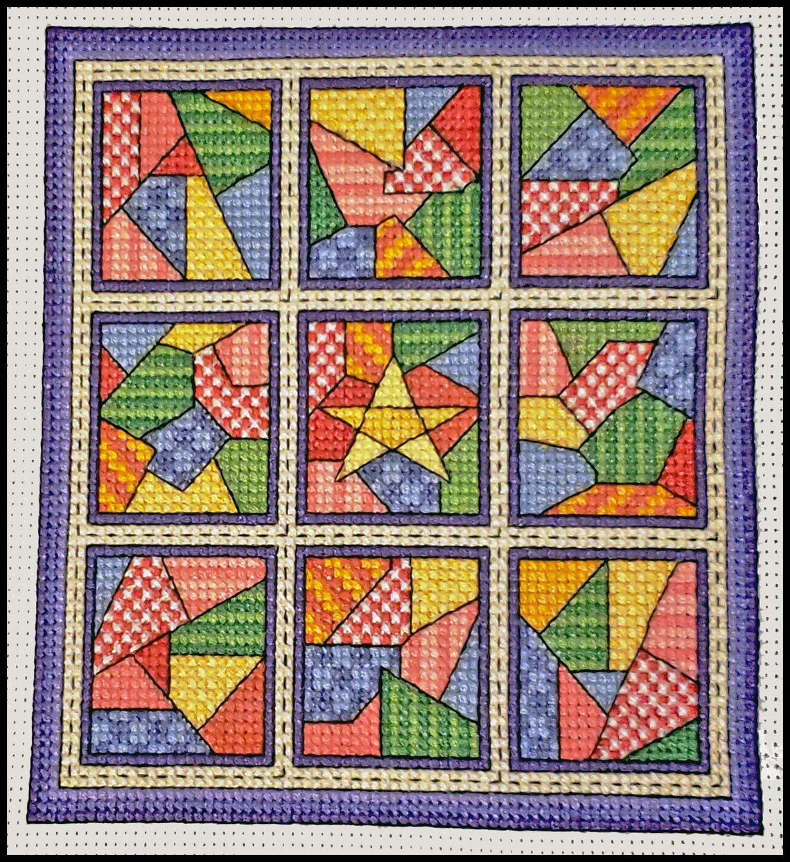 Quilt Blocks 14 / Patchwork - Cross Stitch Pattern for Quilters ...